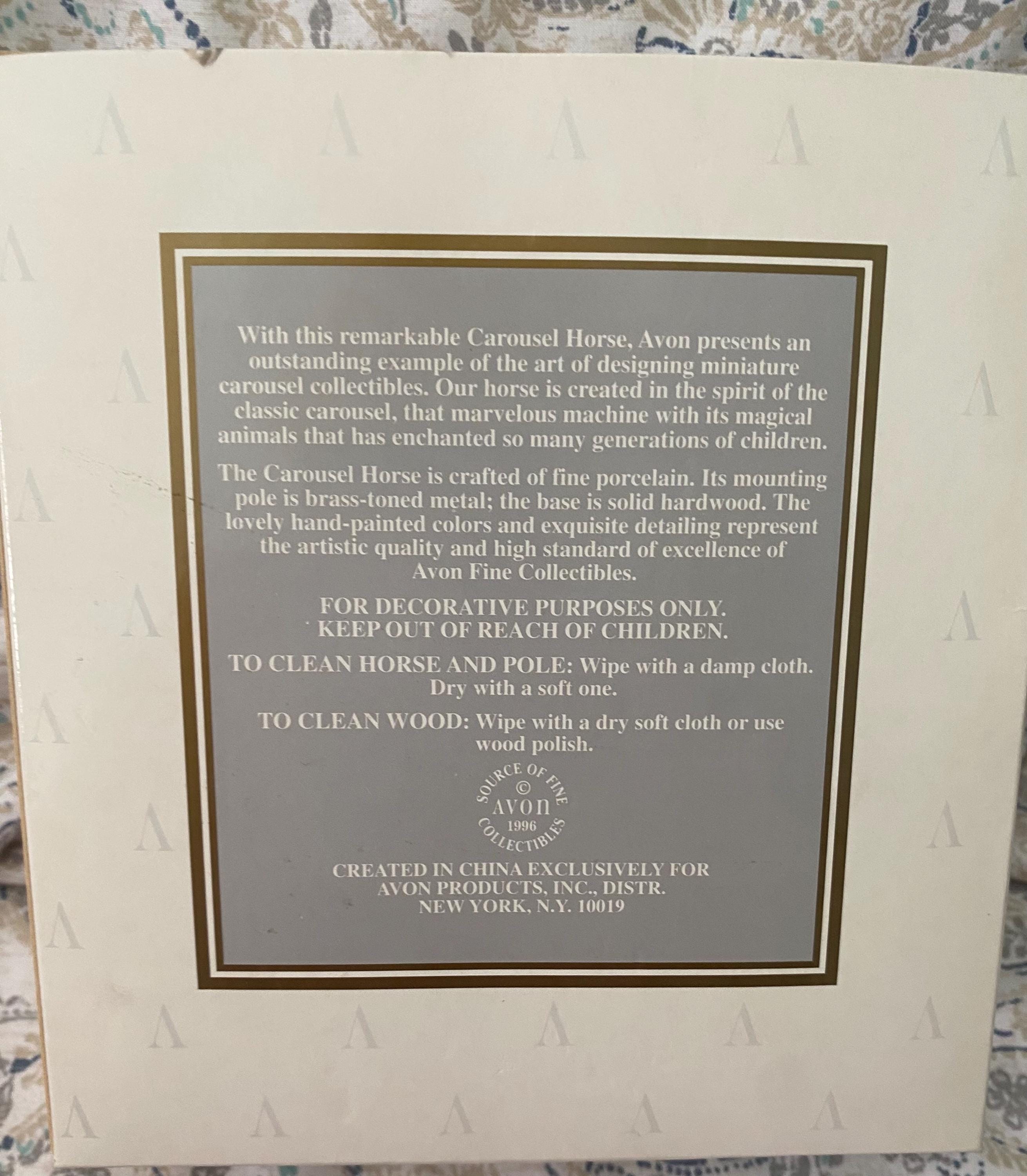 Avon Carousel Animal Collection RABBIT - Etsy