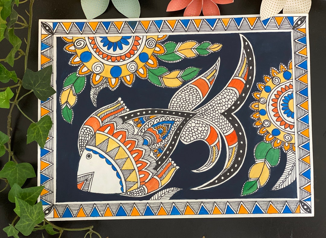 Madhubani Paintings - Indian Folk Art - Fishmadhubani Paintings ...