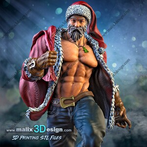 1:10 Buff Santa Claus Figure Fan Art by Sanix3d - Etsy