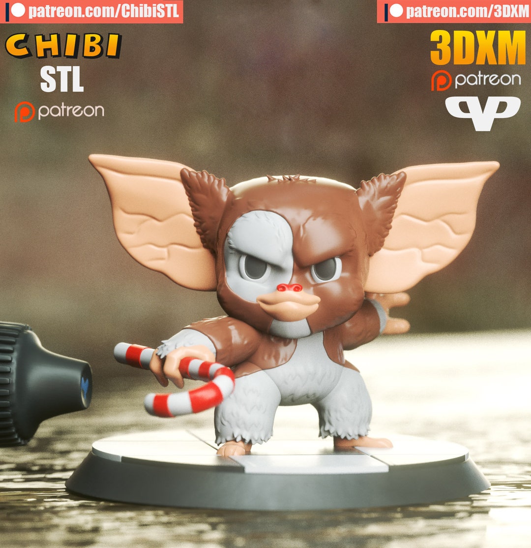 Gizmo Chibi | Movie Fan Art | Gremlins Fan Art | 3d Printed Figure ...