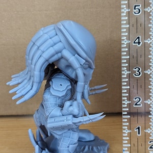 Predator Chibi / Movie Fan Art / Figura impresa en 3D / Sin pintar ...