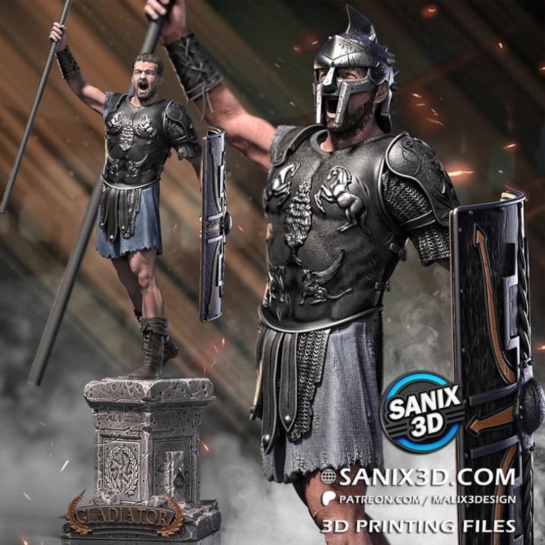 1:8 Maximus Figure Fan Art by Sanix3d | Gladiator Fan Art | Movie Fan ...