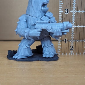 Chewbacca Chibi Star Wars Fan Art 3d Printed Figure Unpainted ...