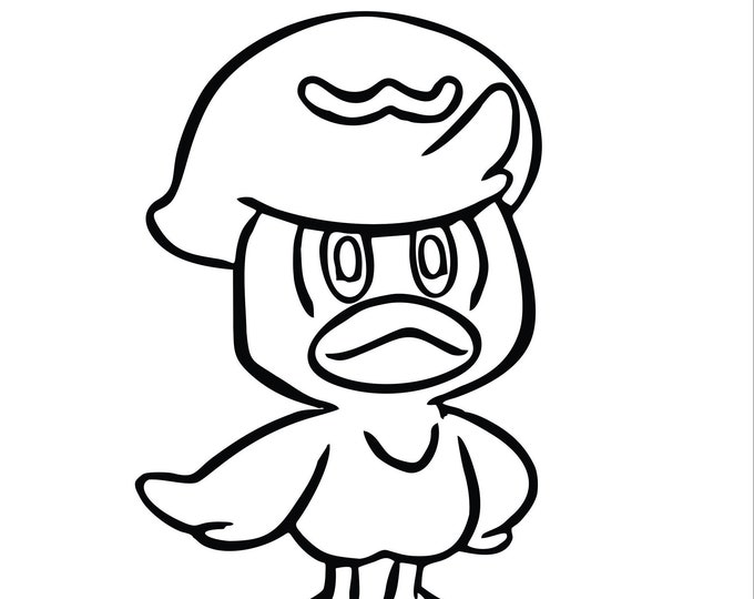 Archivo SVG de Quaxly Pokemon - Etsy México