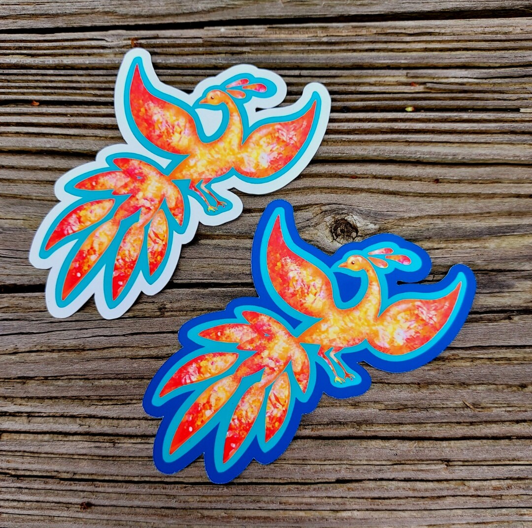 Ukrainian Firebird Sticker - Ukraine Bird Ptahka Slavic Folklore Zhar ...