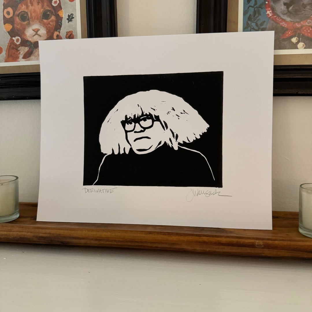 DERIVATIVE! Ongo Gablogian Linocut Print 8x10 - It's Always Sunny Frank ...