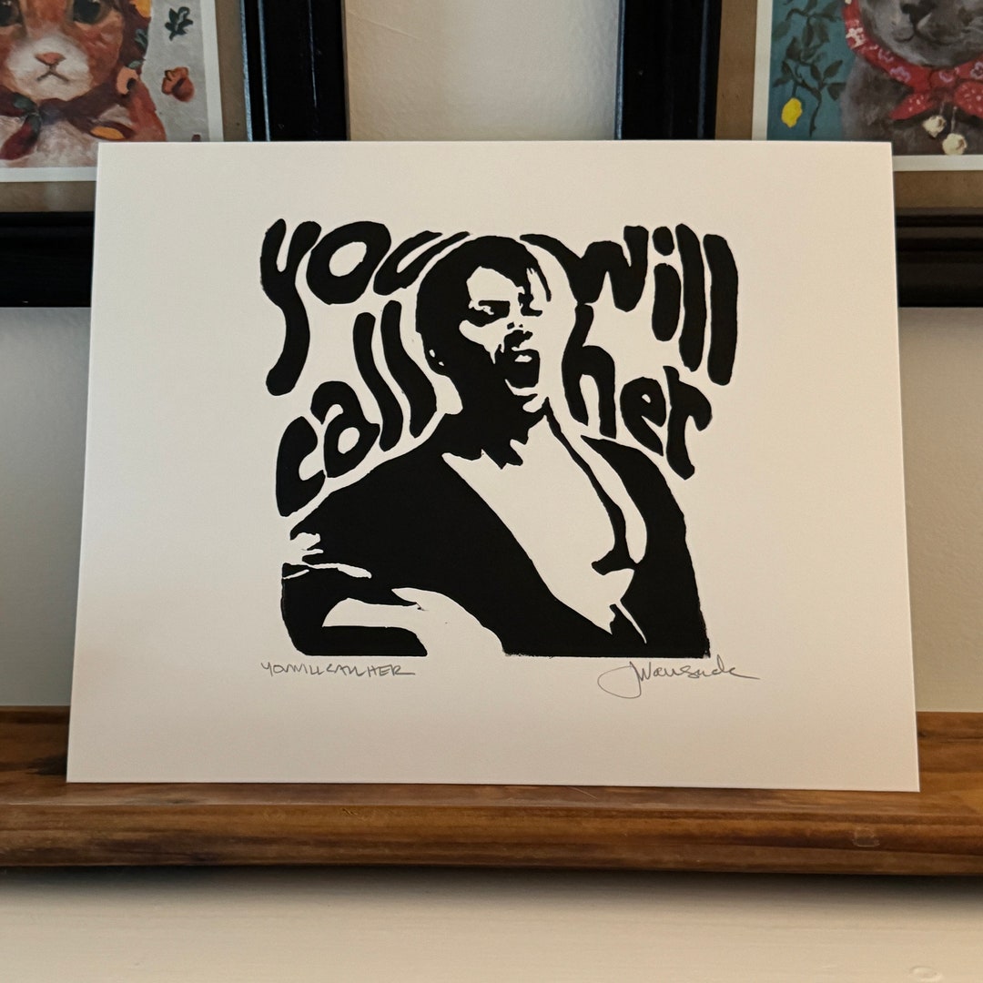 You Will Call Her Liam Mcpoyle Linocut Print It's Always Sunny 8 X 10 ...