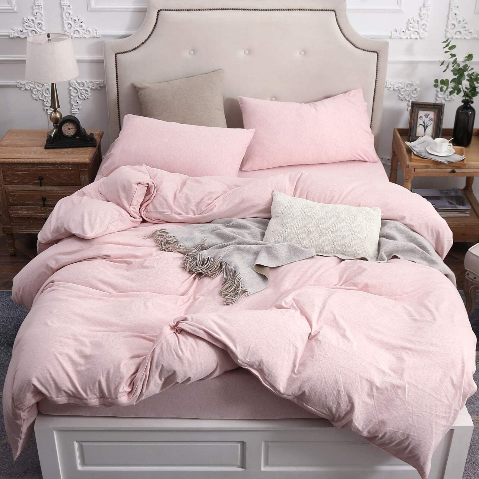 Baby Pink Handmade Soft Duvet Cover With Pillowcover 100% - Etsy