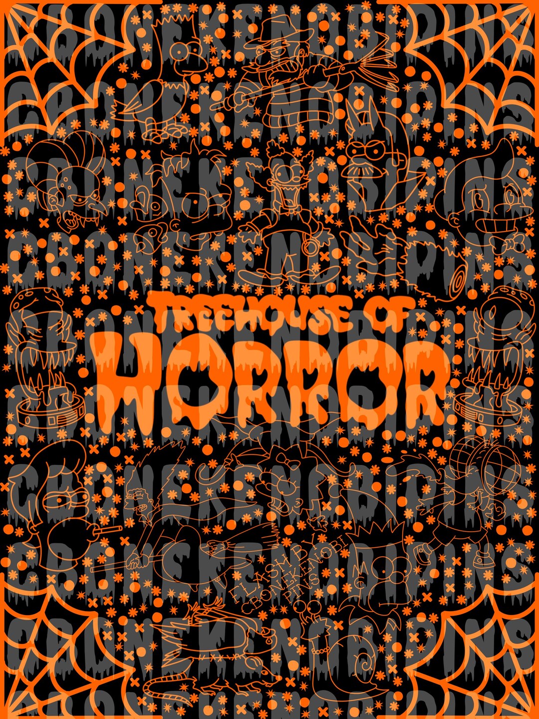 Treehouse of Horror Simpsons Art Flash Print 8.5x11 - Etsy