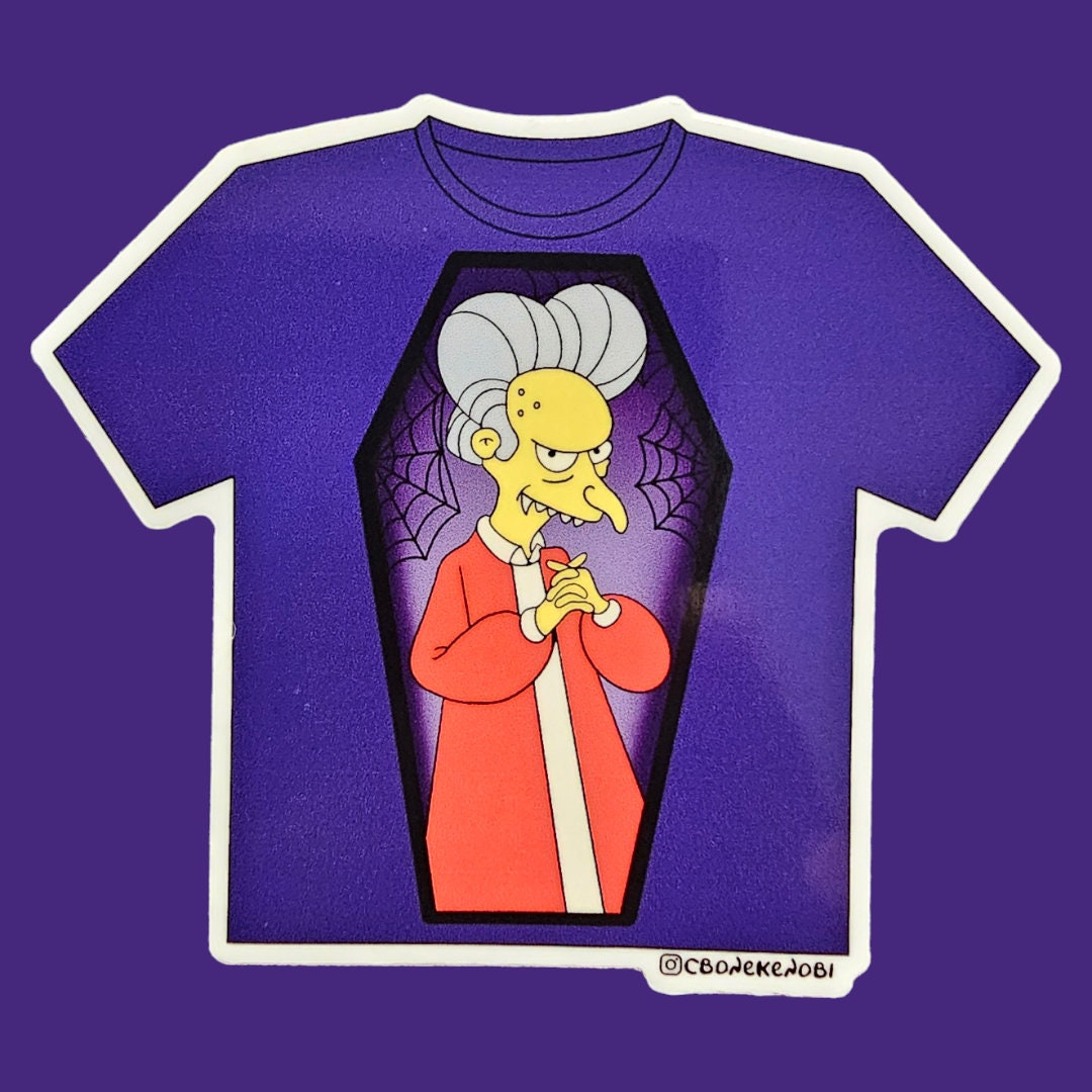 Vampire Burns T-shirt Sticker - Etsy