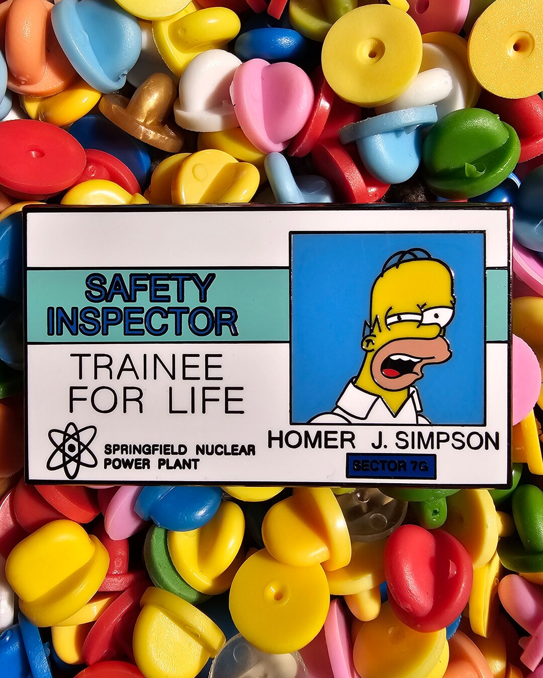 Homer Simpson Work Badge Pin - Etsy