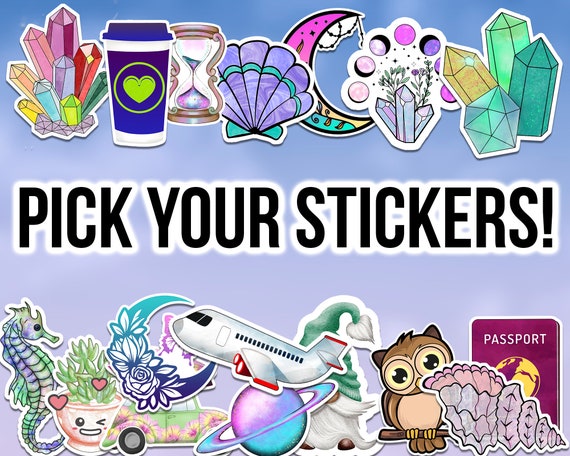 Custom Vinyl Decal Create Your Own Sticker Pack Choose Any | Etsy