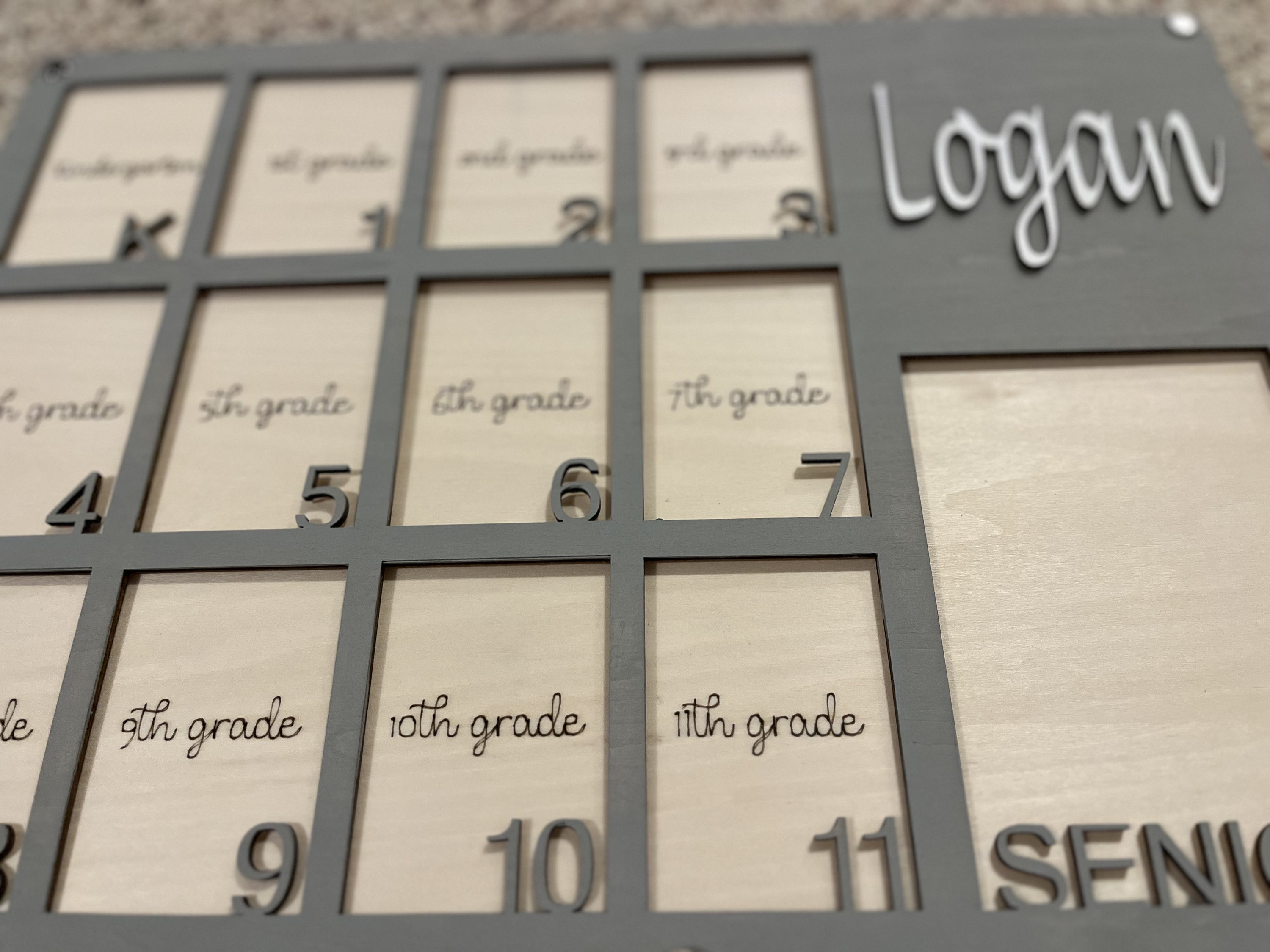 School Years Senior Wood Photo Frame Personalized - Etsy