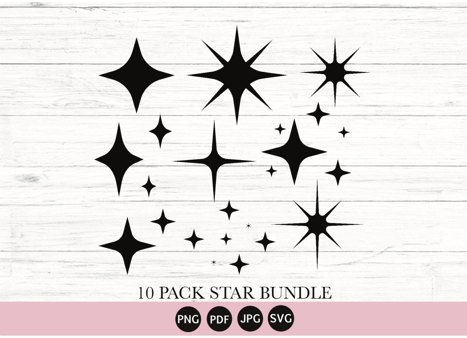 Stars SVG Bundle, Stars SVG, Stars Clipart, Cricut Cut Files, Cricut ...