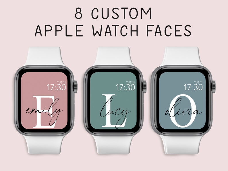 8 Custom Apple Watch Face Wallpaper, Name Watch Screensaver, Custom ...