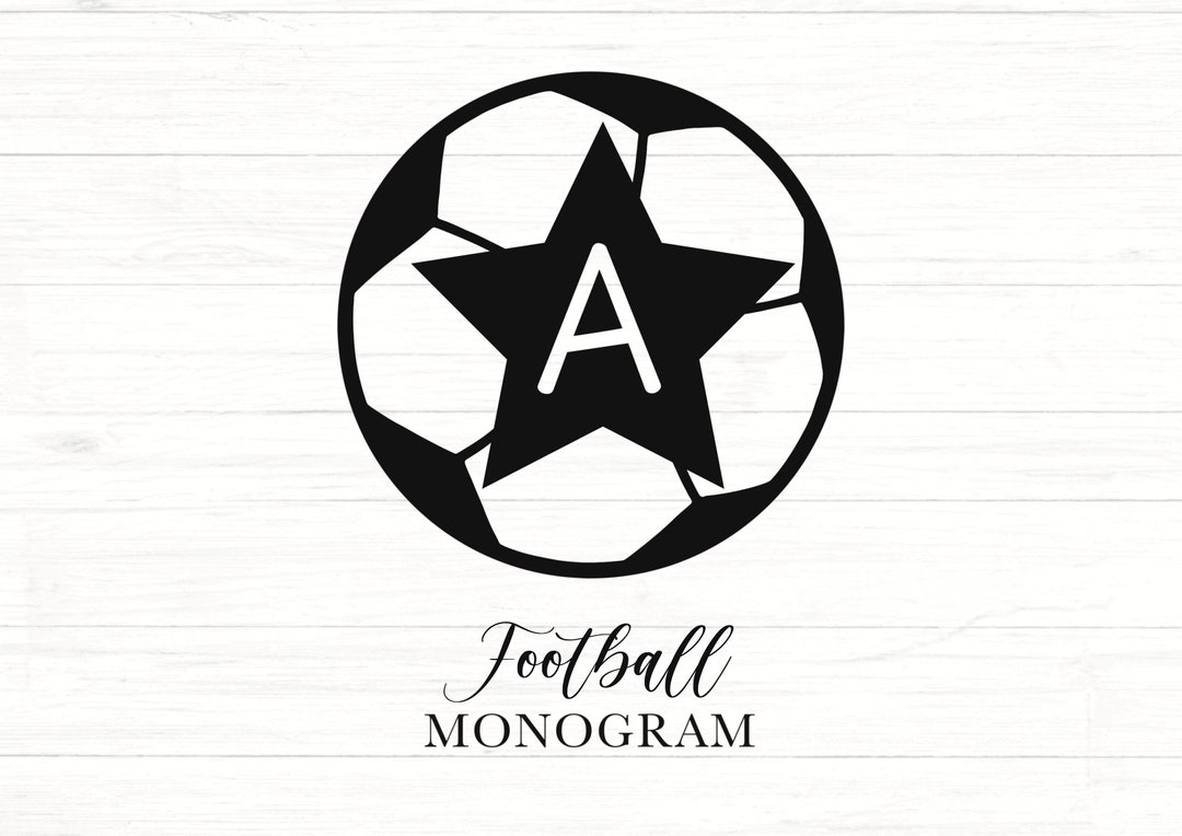 Football Soccer Monogram Alphabet SVG, PNG, JPEG, Football Soccer ...