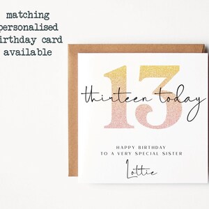 12 X Personalised 13th Birthday Party Stickers, Favour Bags, Favour ...