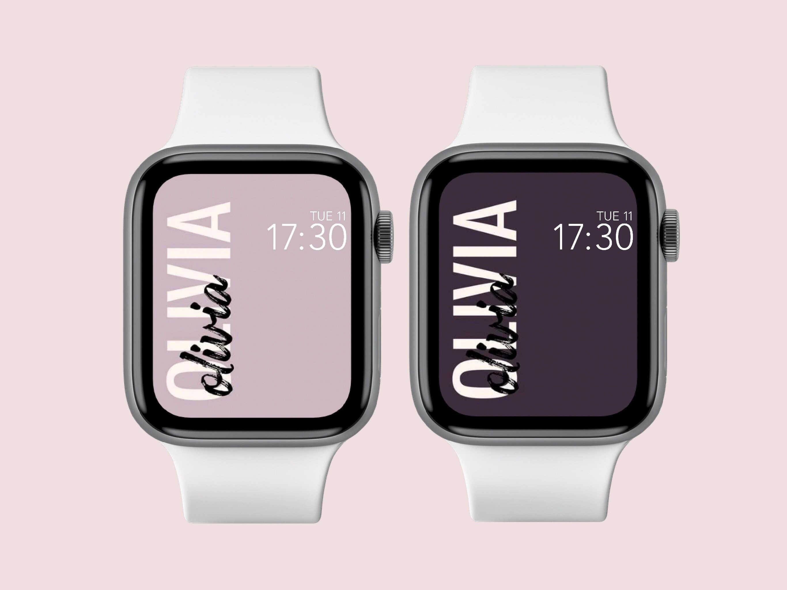 8 Custom Apple Watch Face Wallpaper, Name Watch Screensaver, Custom ...
