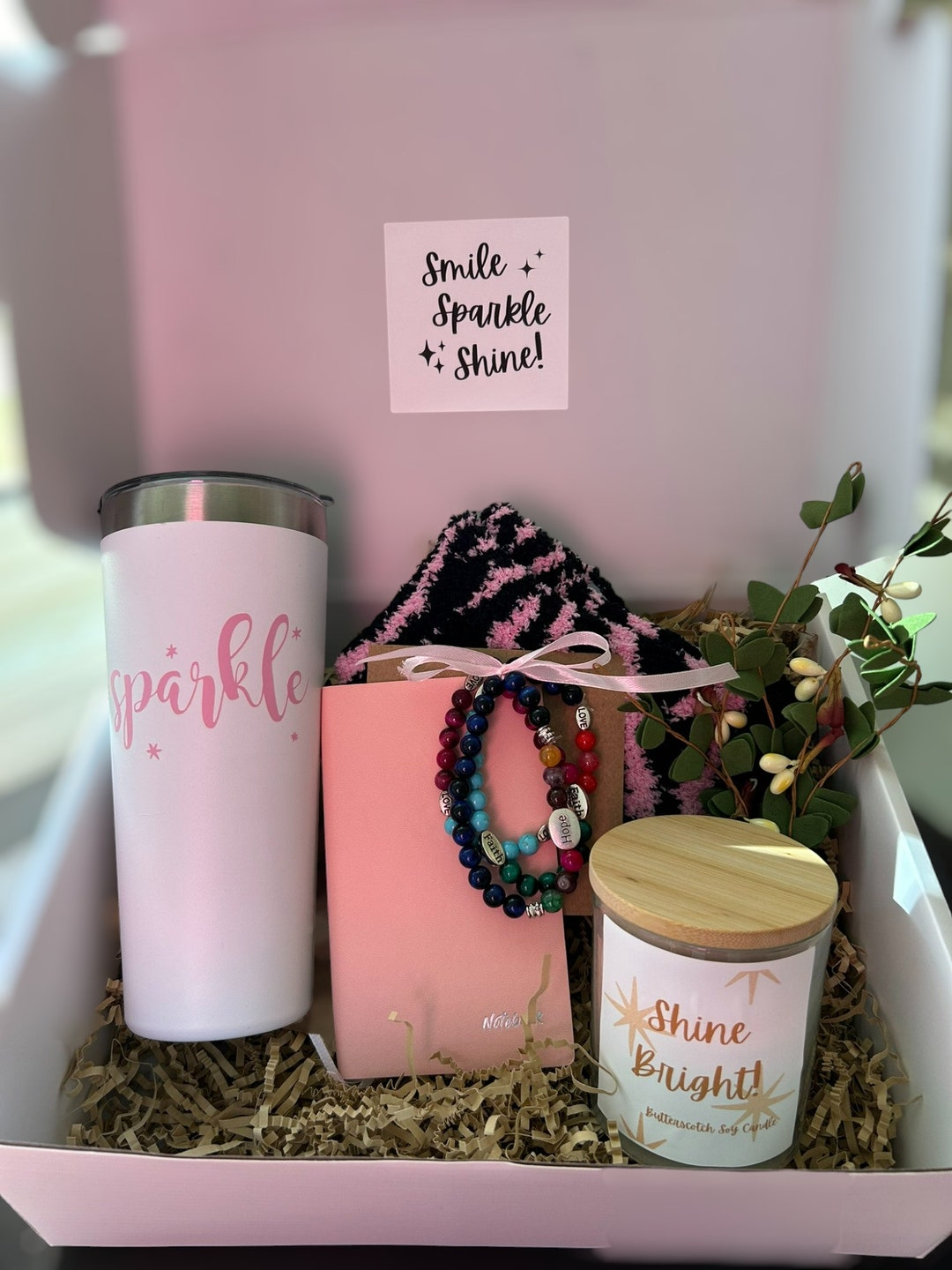 Smile, Sparkle, Shine Gift Box, Birthday Gift, Thinking of You Gift ...