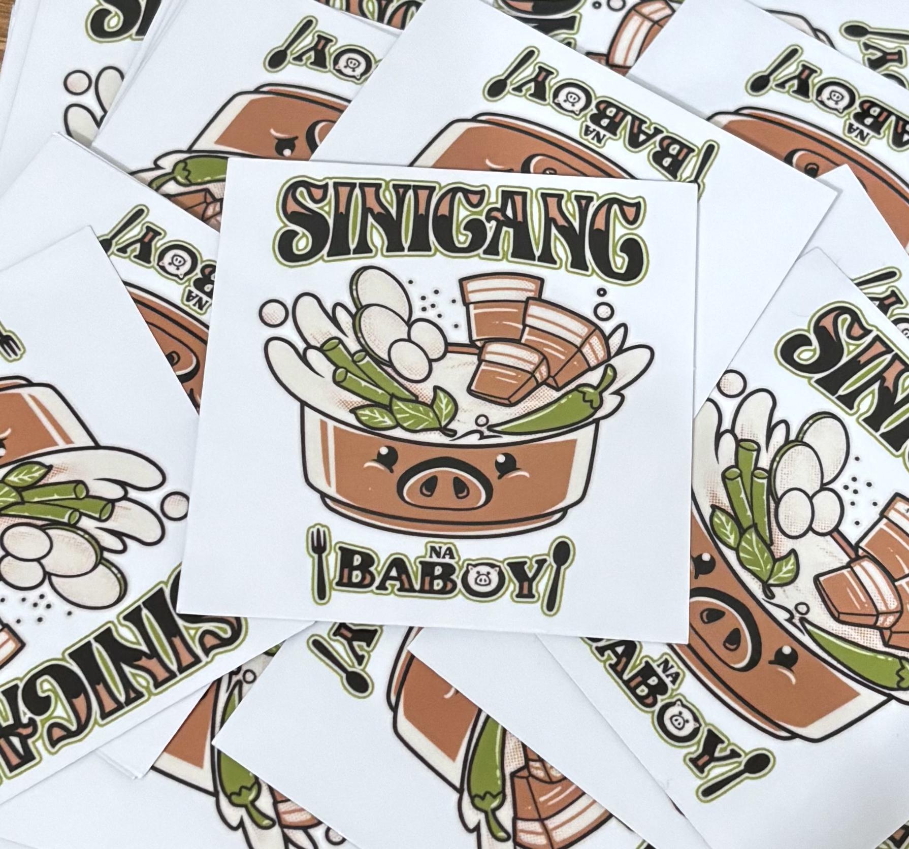 Kawaii Sinigang Filipino Food Stickers (clear) - Etsy
