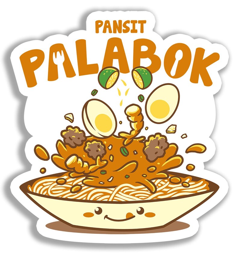 Kawaii Palabok Filipino Food Stickers - Etsy