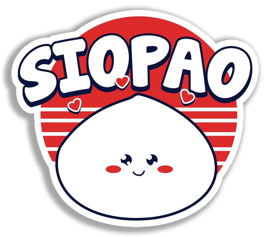 Kawaii Siopao Filipino Food Stickers - Etsy
