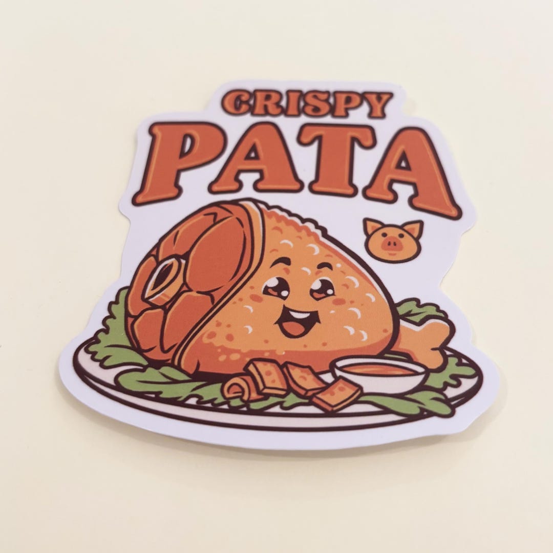 Kawaii Crispy Pata Filipino Food Stickers - Etsy