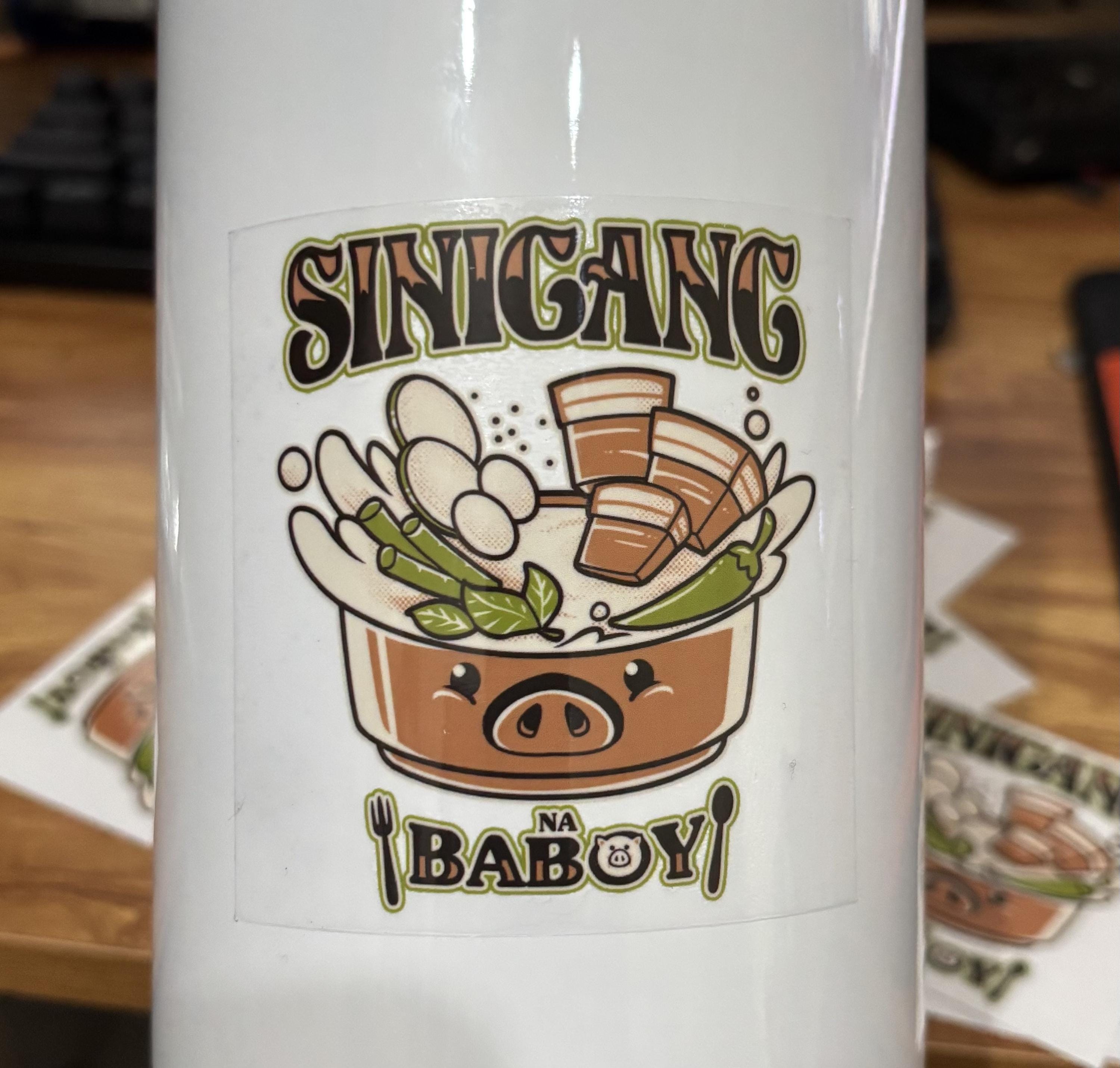 Kawaii Sinigang Filipino Food Stickers (clear) - Etsy