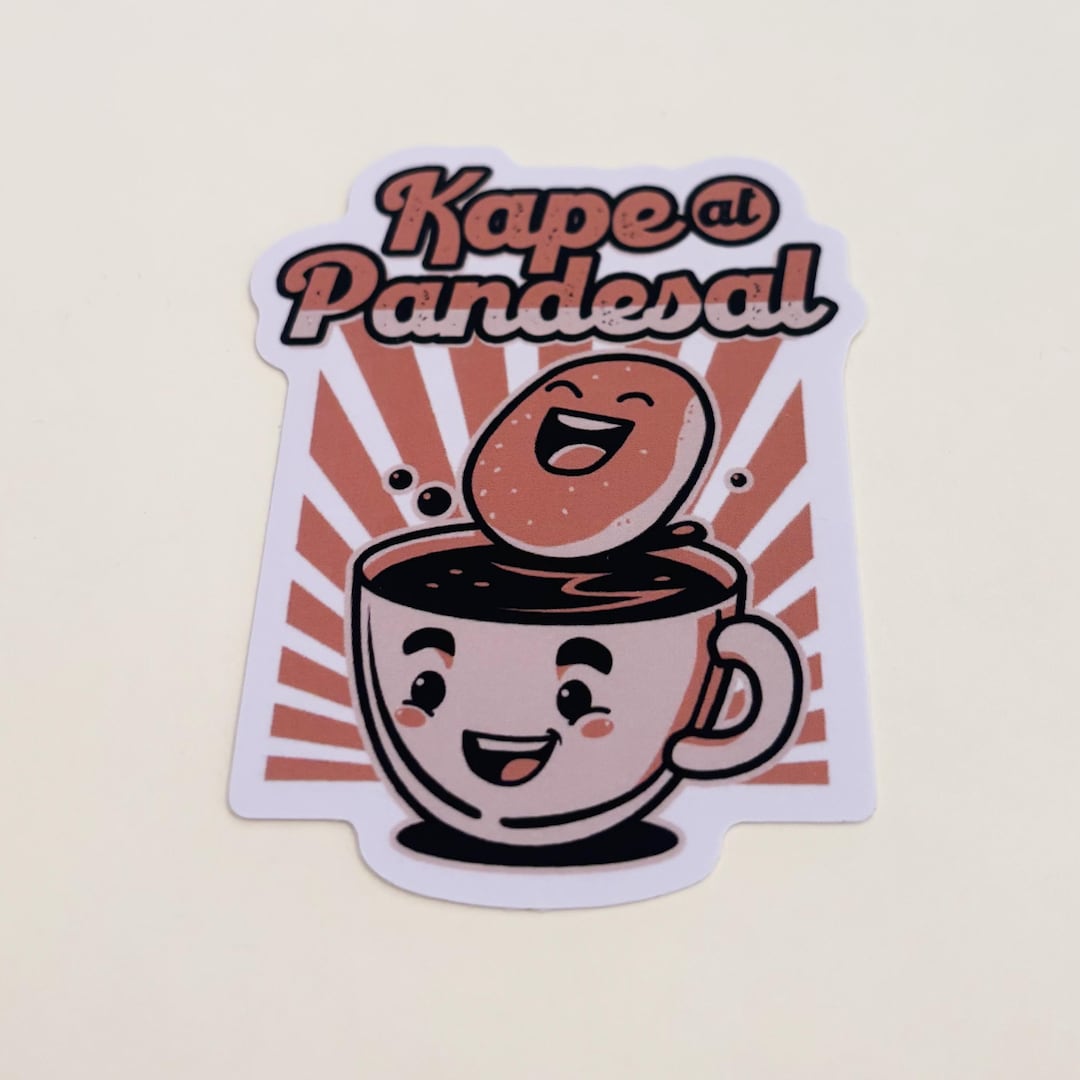 Kawaii Kape at Pandesal Filipino Food Stickers - Etsy