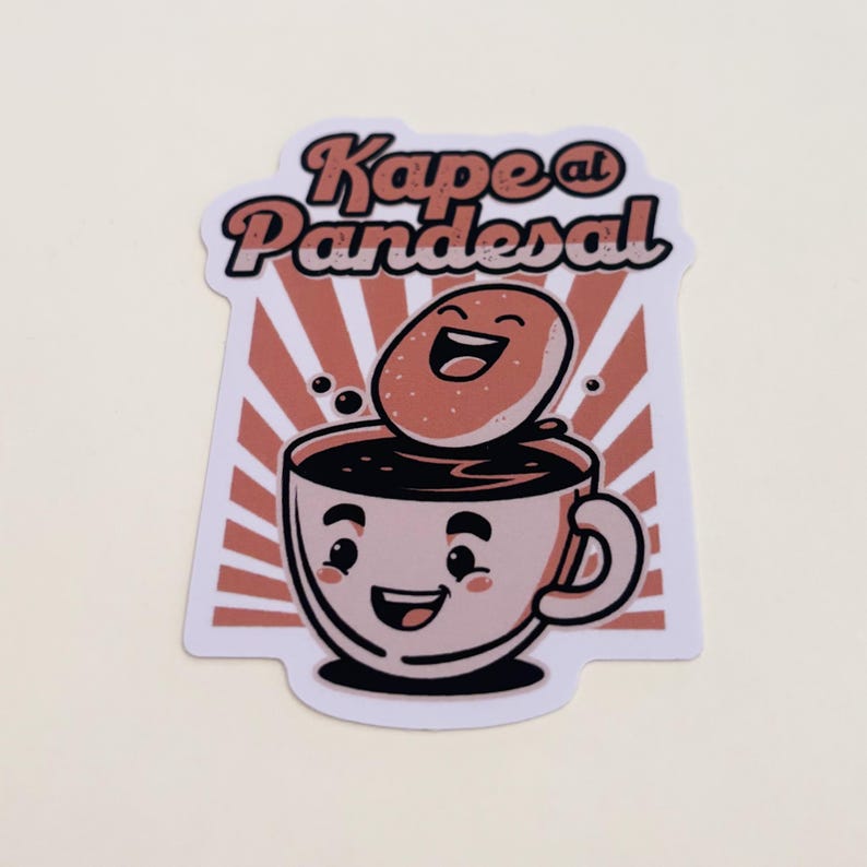 Kawaii Kape at Pandesal Filipino Food Stickers - Etsy