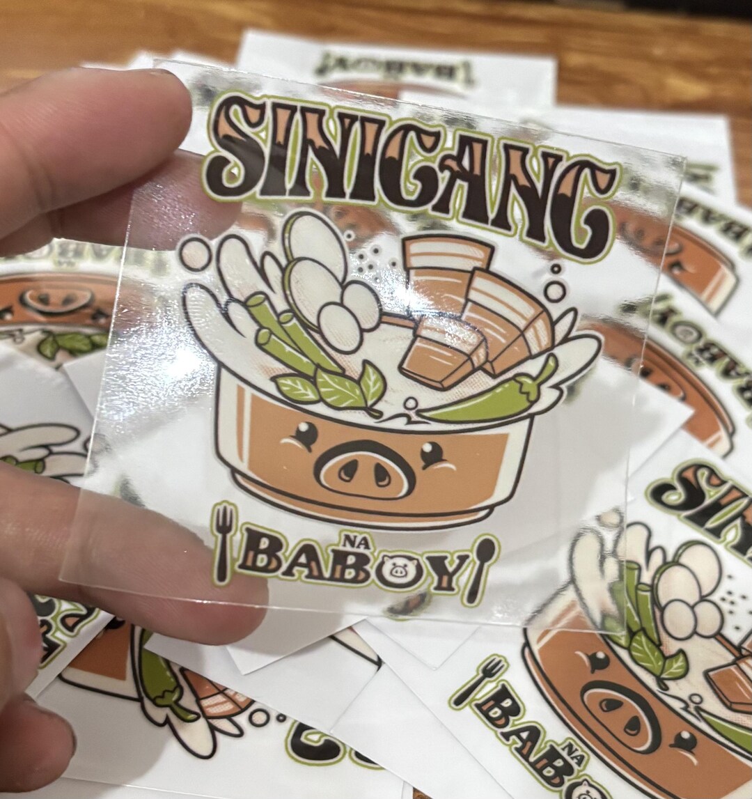 Kawaii Sinigang Filipino Food Stickers (clear) - Etsy