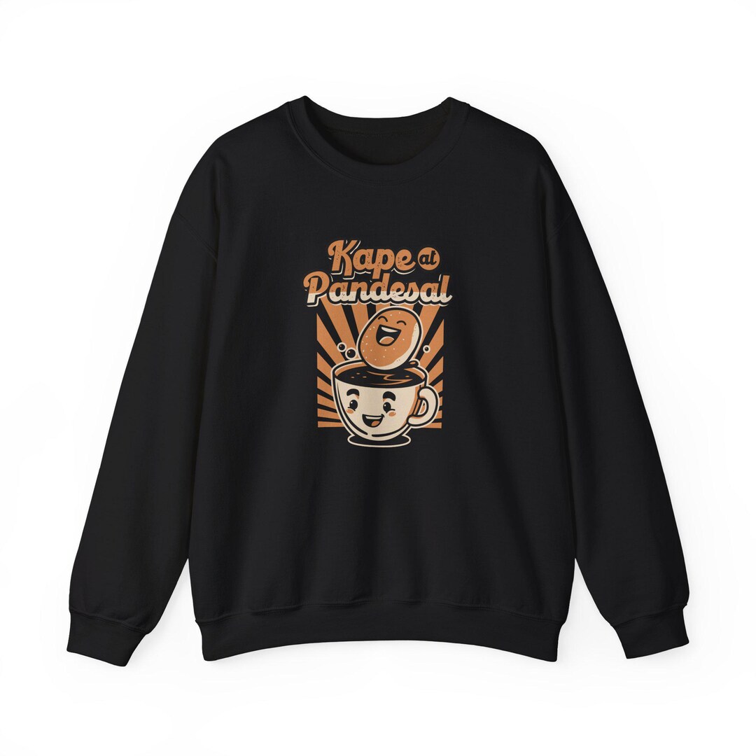 Kawaii Kape at Pandesal Filipino Food Crewneck - Etsy