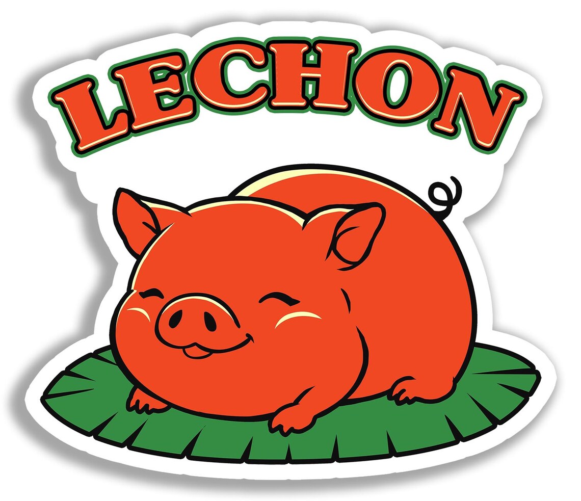 Kawaii Lechon Filipino Food Stickers - Etsy