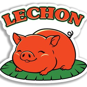 Kawaii Lechon Filipino Food Stickers - Etsy