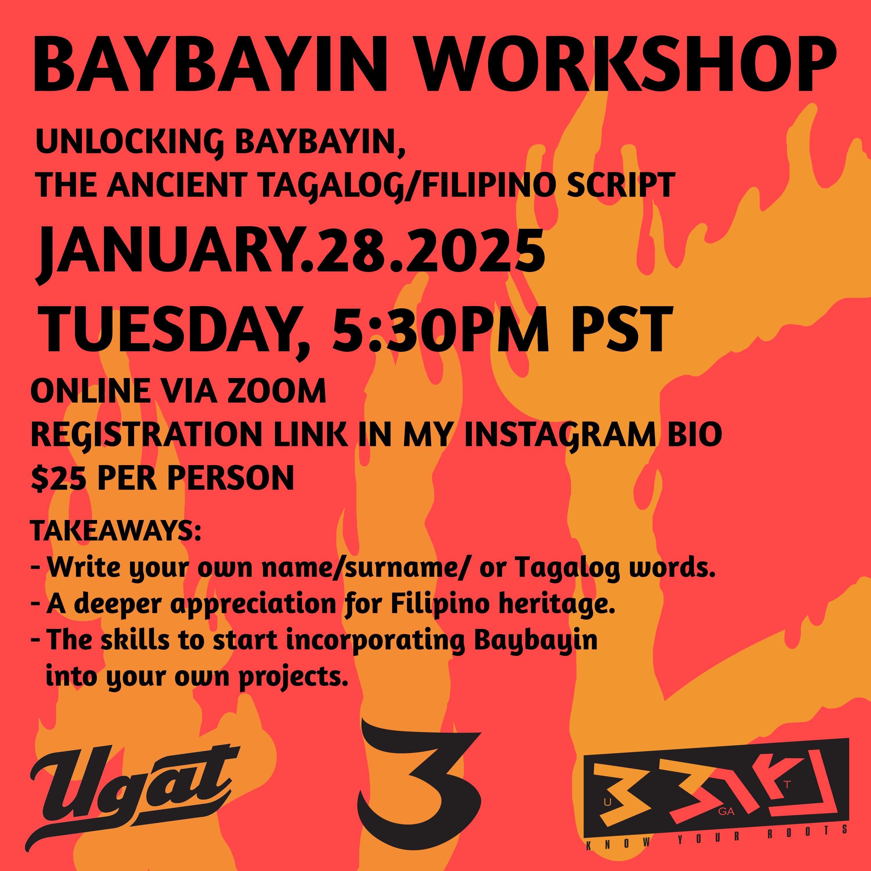 Baybayin Workshop - Etsy