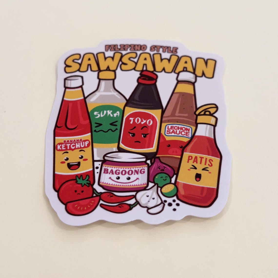 Kawaii Sawsawan Filipino Food Stickers - Etsy