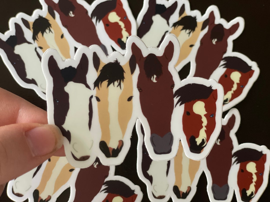Horse Herd Vinyl Sticker | Cute Horse Girl Stickers for Water Bottles ...