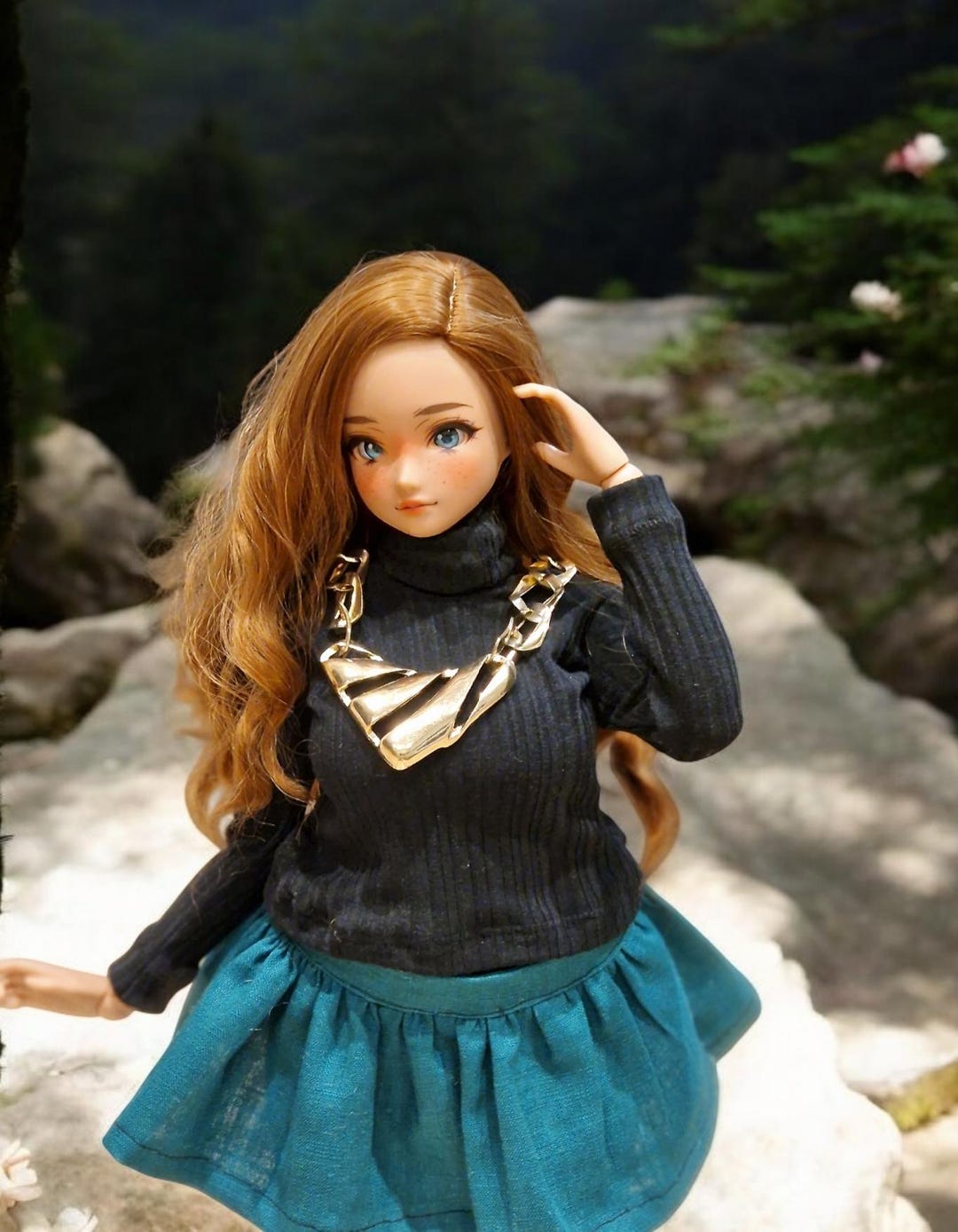 Smart Doll PEAR 3 Part Set/ Smart Doll Pear Skirt/tights/high Neck ...