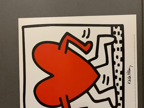 Keith Haring Running Heart