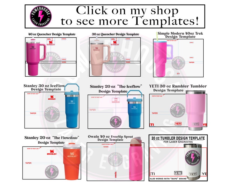 YETI 30 Oz Rambler Tumbler-wrap Design Template Digital File for Laser ...