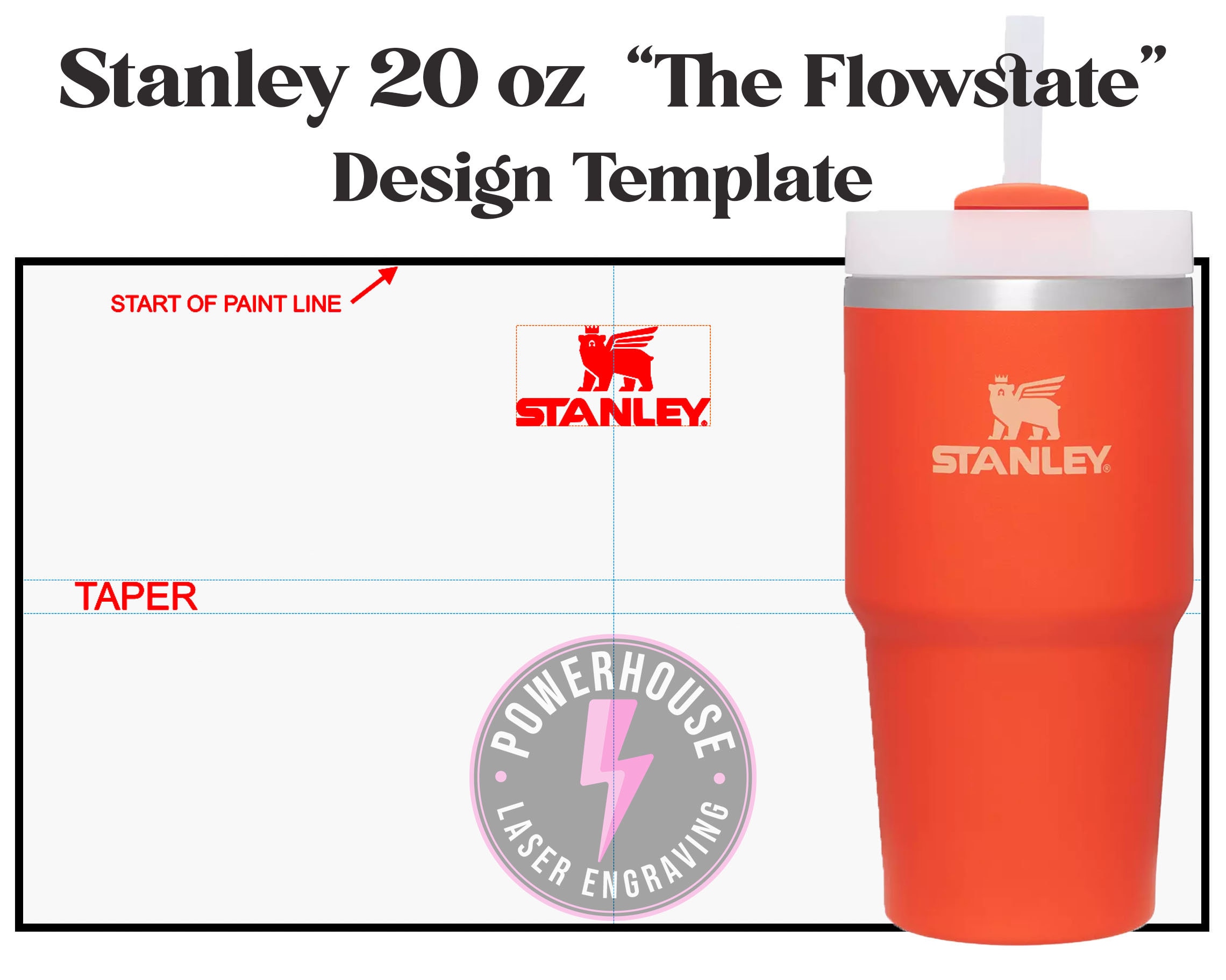 Stanley Bundle Tumbler Design Template Digital Files for Laser ...