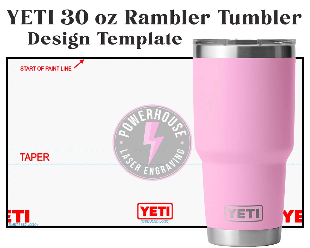 YETI 30 Oz Rambler Tumbler-wrap Design Template Digital File for Laser ...