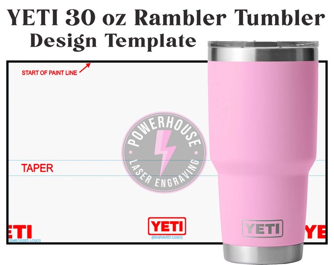 YETI 30 Oz Rambler Tumbler-wrap Design Template Digital File for Laser ...