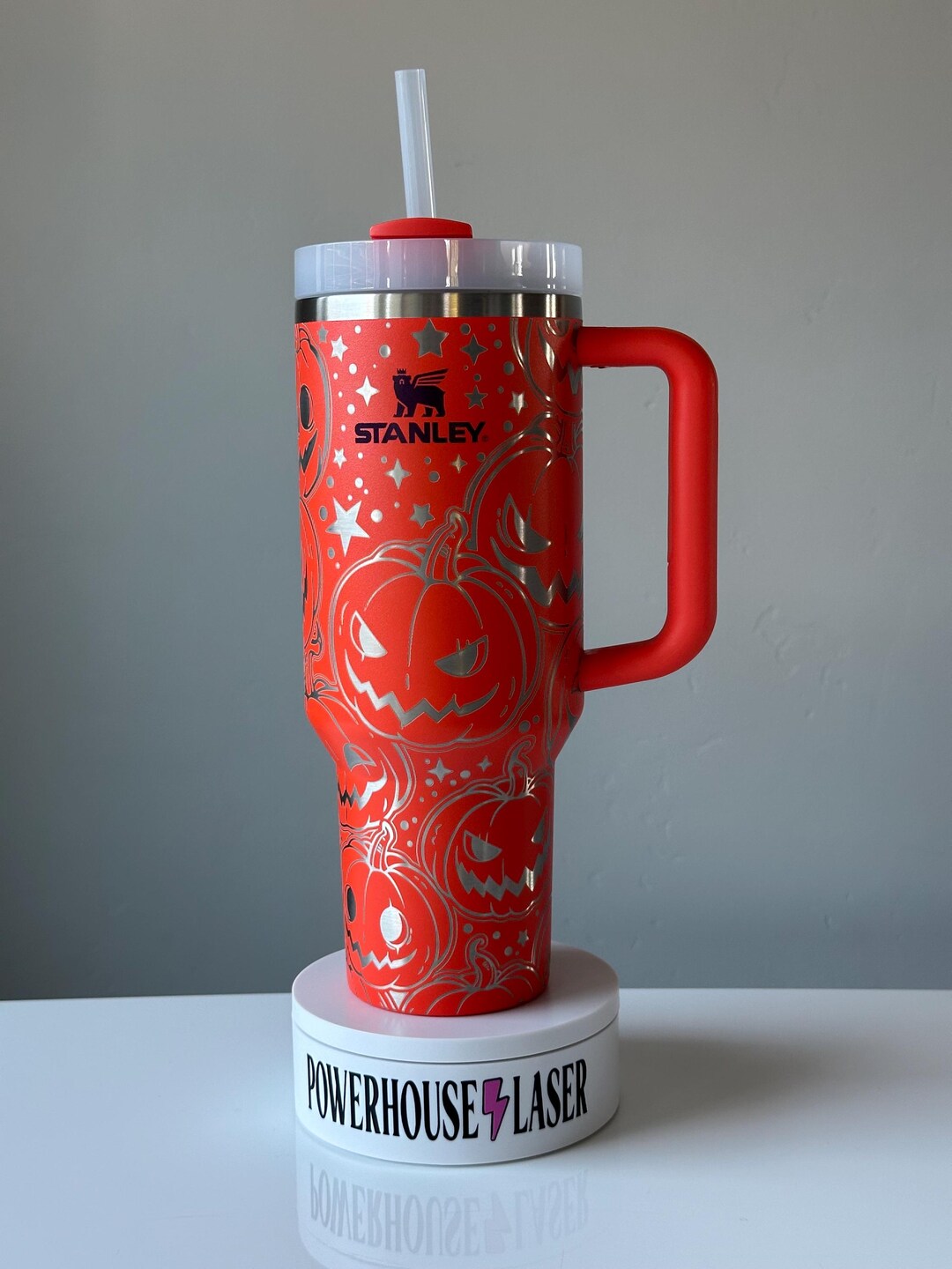 Halloween Scary Pumpkin Jack-o’-lantern Stanley 40oz Quencher. Full ...