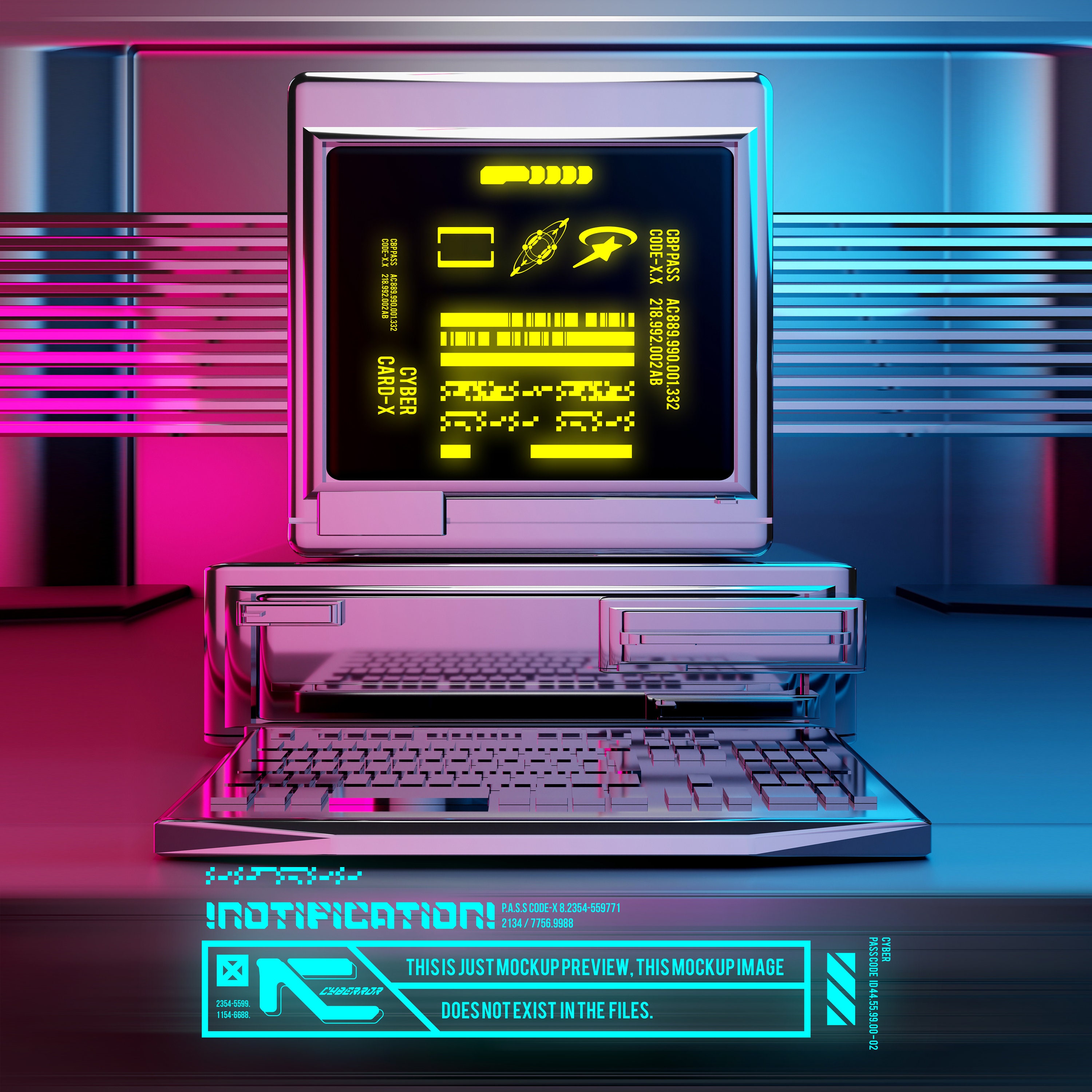 Retro Futuristic Aesthetic 2000s Y2k Sci-fi Gaming Cyberpunk Icon ...