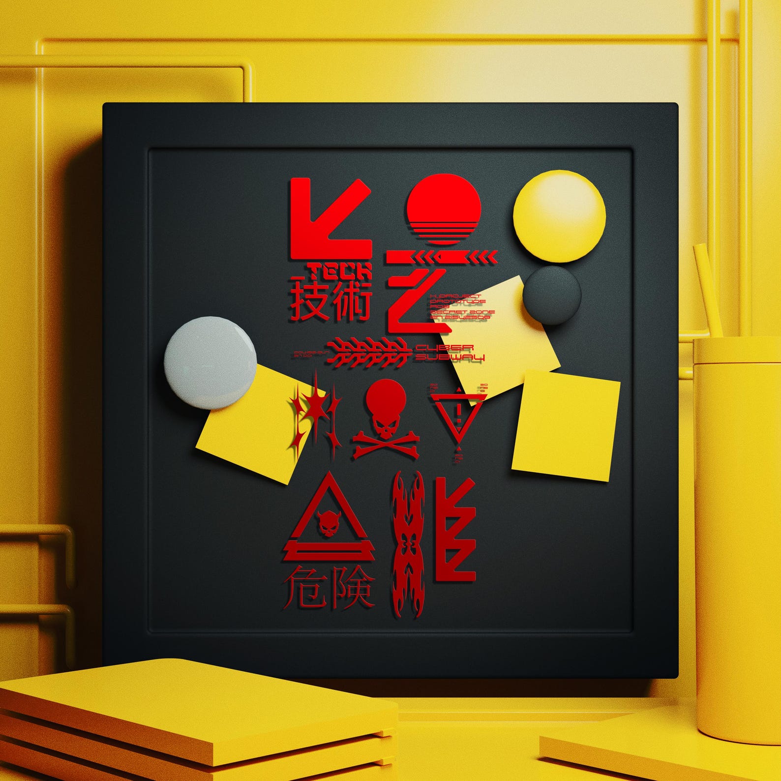 Cyberpunk Vector Element Pack Set (svg), Scifi Hud Decals Graphic Set ...