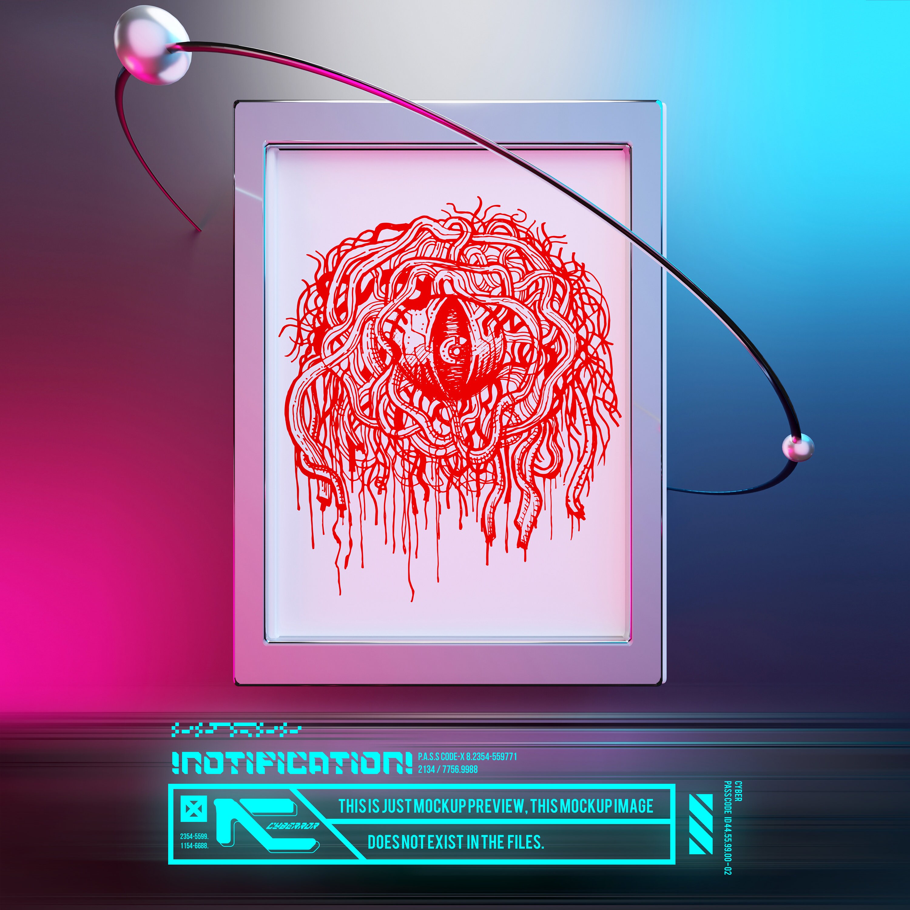 Sci-fi Cyberpunk the Eye Machine Manga Drawing, Svg Files Vector ...