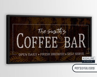 Large Coffee Bar Sign - Etsy UK