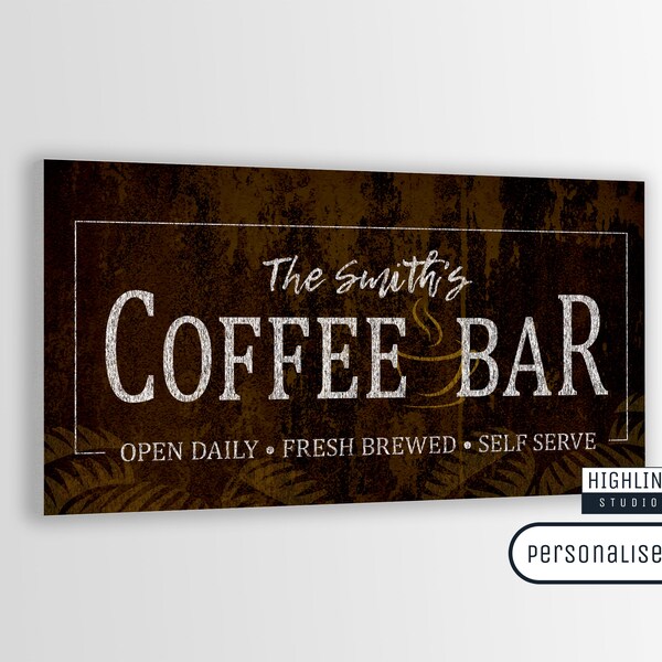 Large Coffee Bar Sign - Etsy UK
