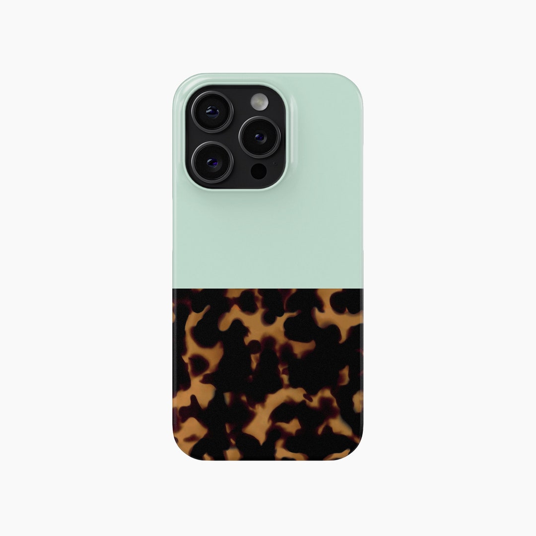 MINT TORTOISE SHELL Phone Case iPhone 15 14 13 12 11 X Xr Pro Plus ...